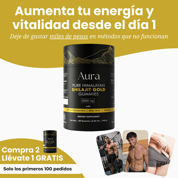 Aura Shilajit - Incrementa tu energía masculina – Aura Chile